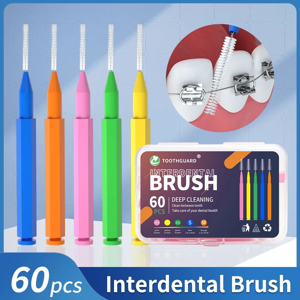 60pcs-Interdental-Brush-for-Orthodontic-Teeth-Braces-Clean-Between ...