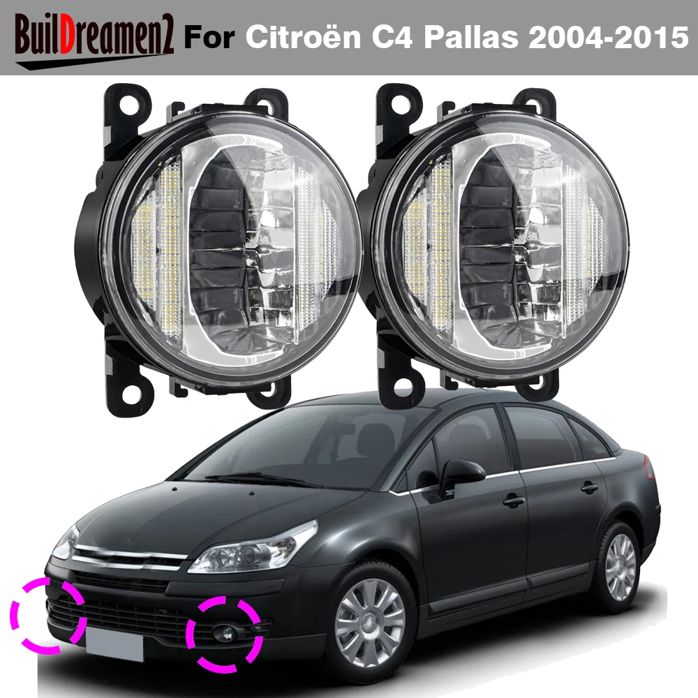 2IN1 Car Front Bumper Canbus LED Fog Light Assembly with Daytime ...