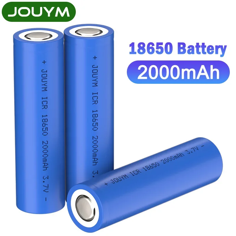 100-Original-2000mAh-18650-Battery-3-7V-ICR-18650-Rechargeable-Lithium ...
