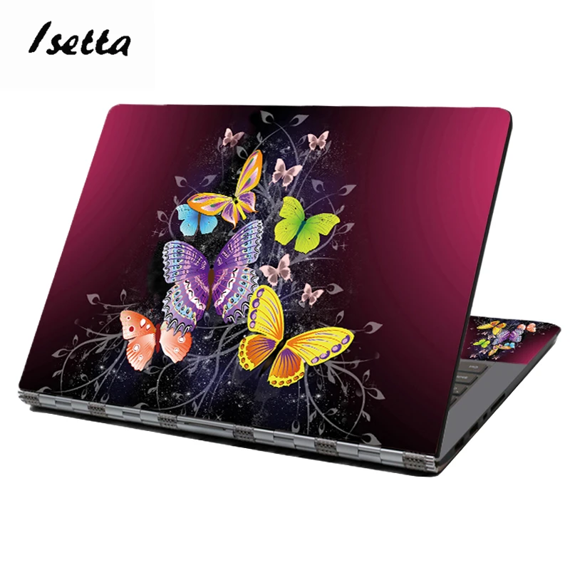 Butterfly Pattern Laptop Skin Decal Stickers Laptop Cover Pvc Notebook ...