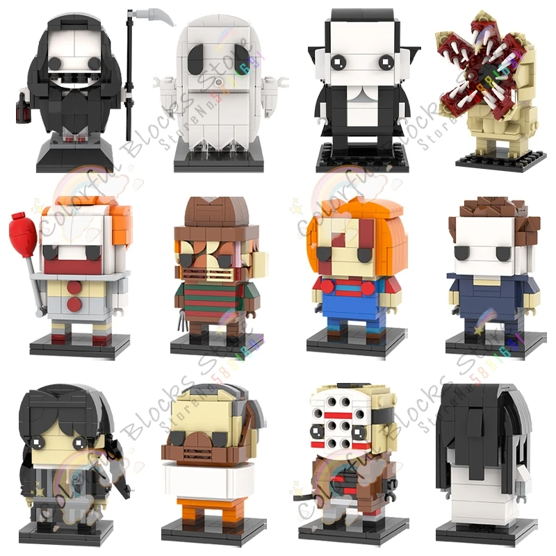 Horror-Series-Characters-MOC-Building-Blocks-Creative-Movie-Cartoon ...