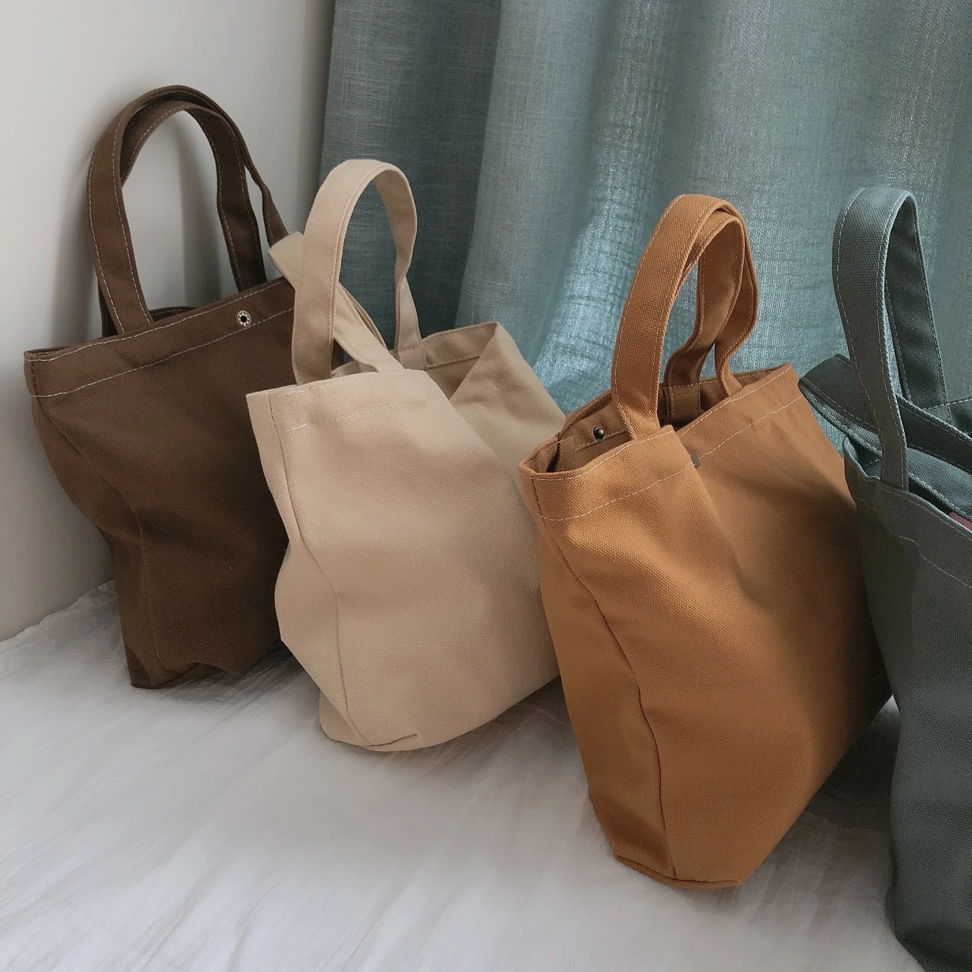 Fashion-Canvas-Bags-Solid-Color-Women-Shopping-Bag-Eco-Friendly ...