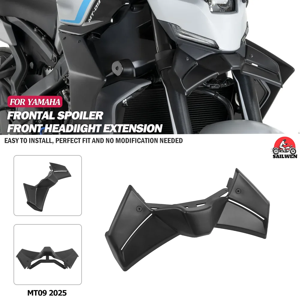 MT09 2025 Motorcycle Front Spoiler Downforce Naked Frontal Fairing ...
