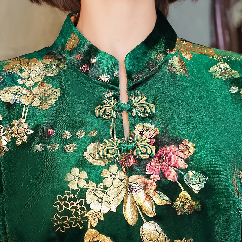 Plus Size 5XL Tang Suit Clothes Women Chinese Traditional Qipao Tops ...