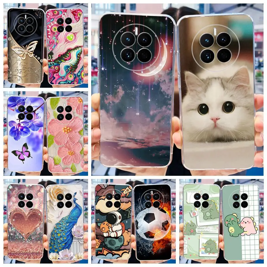 For Huawei Mate 50 Pro Case DCO-AL00 Cute Painted Cover Clear Silicone ...