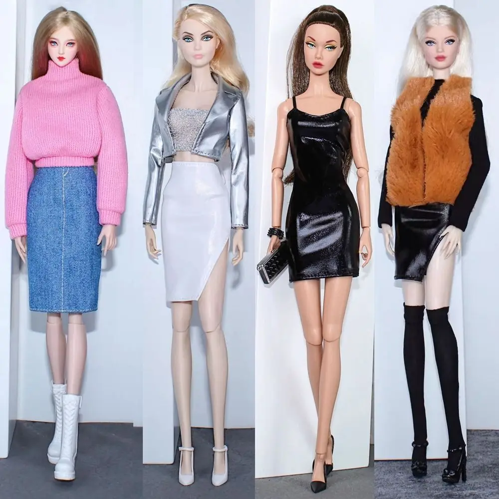 11-5-Fashion-Doll-Elegant-Party-Clothes-Jacket-Pants-Dresses-Plush-Coat ...