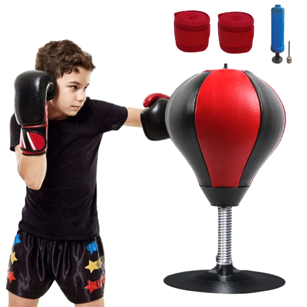 Desktop-Punching-Bag-with-Hand-Wraps-Anti-Stress-Mini-Table-Punch-Bag ...