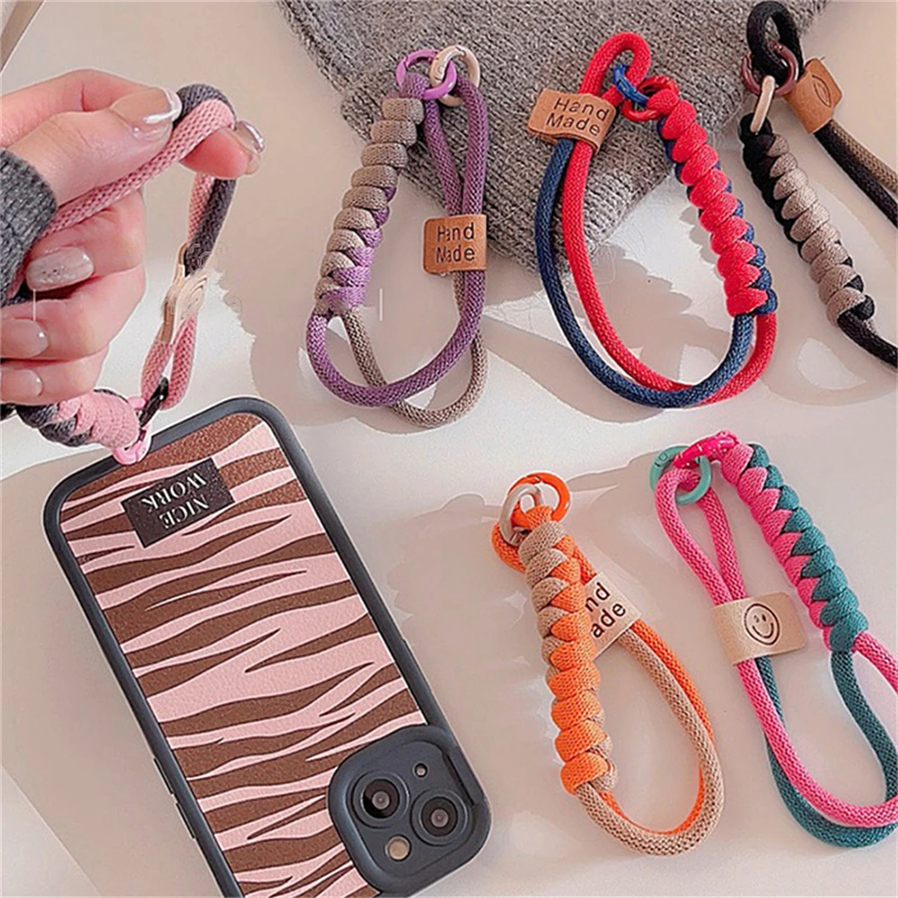 Cute-Label-Korean-Mobile-Phone-Candy-Color-Twist-Rope-Bracelet-Chain ...
