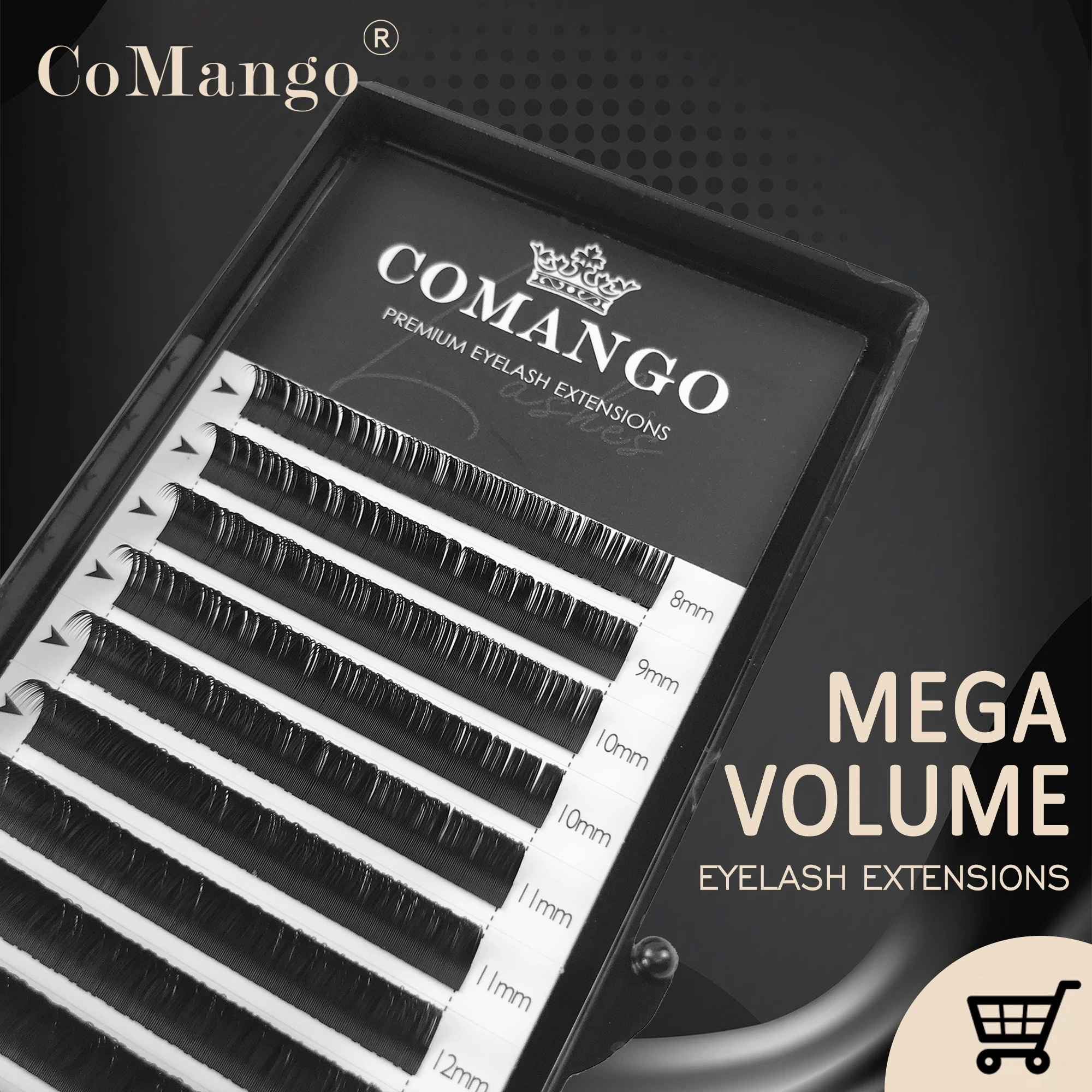 Comango High Quality 12 Lines 0.07mm Thickness Faux Mink Lashes ...