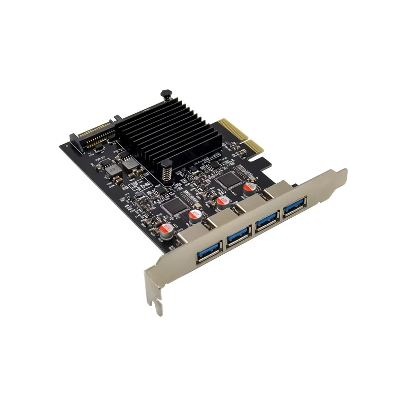 Add on Card PCIE PCI Express X4 To USB 3.1 Gen 2 10Gbps 4 Port Type A ...