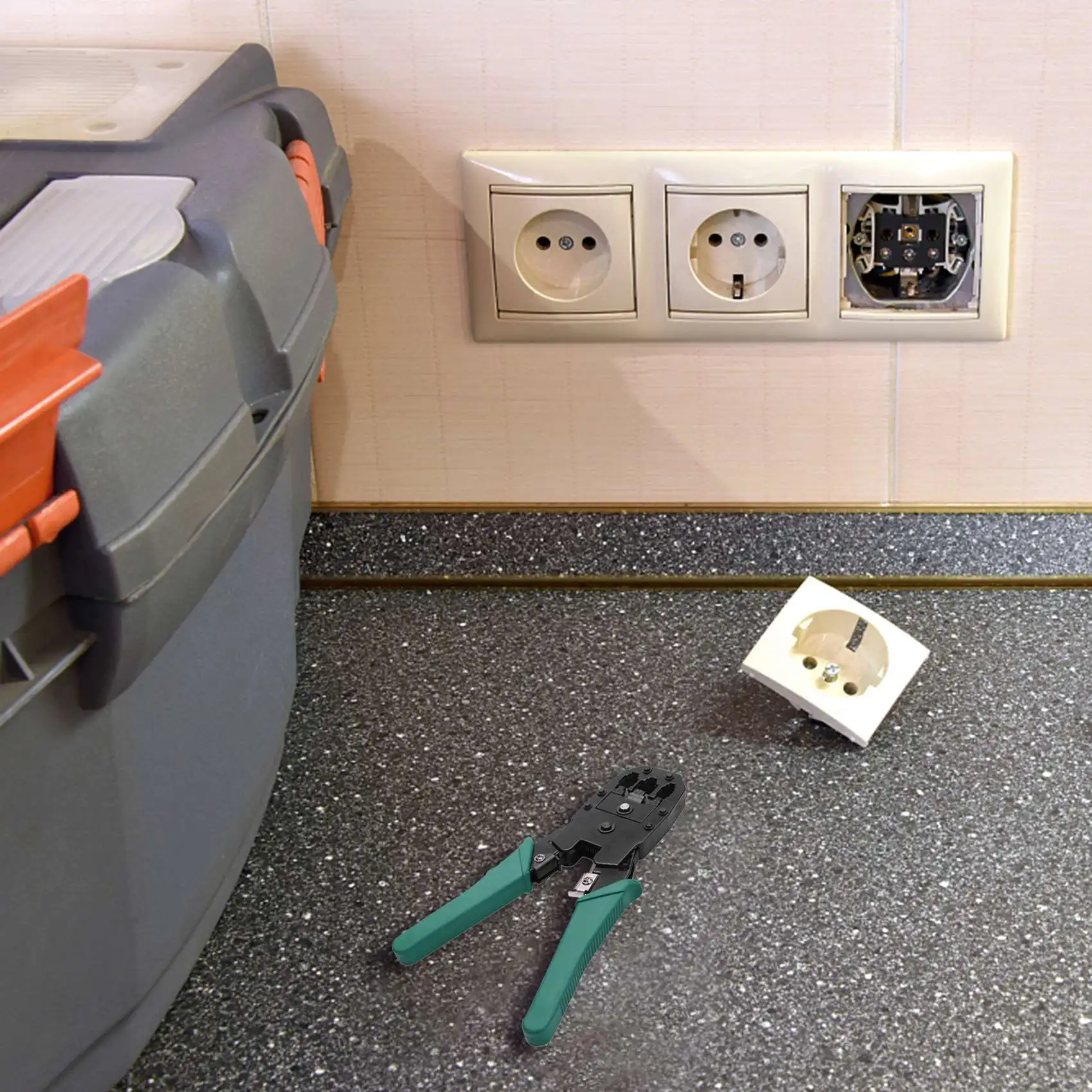 Rj45 Crimper Network Cable Punch Down Stripper Cutter - Sokogala E-commerce