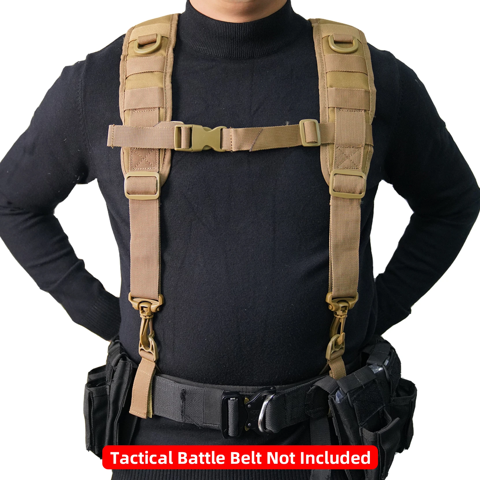 Tactical Polícia Suspensórios para Dever Belt Harness, alça ajustável ...