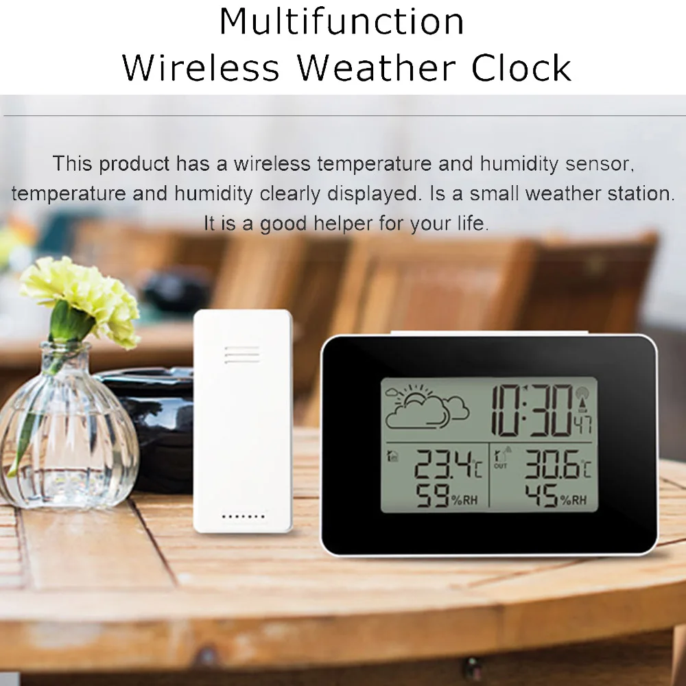Weather-Station-Clocks-Wireless-Indoor-Outdoor-Thermometer-Hygrometer ...