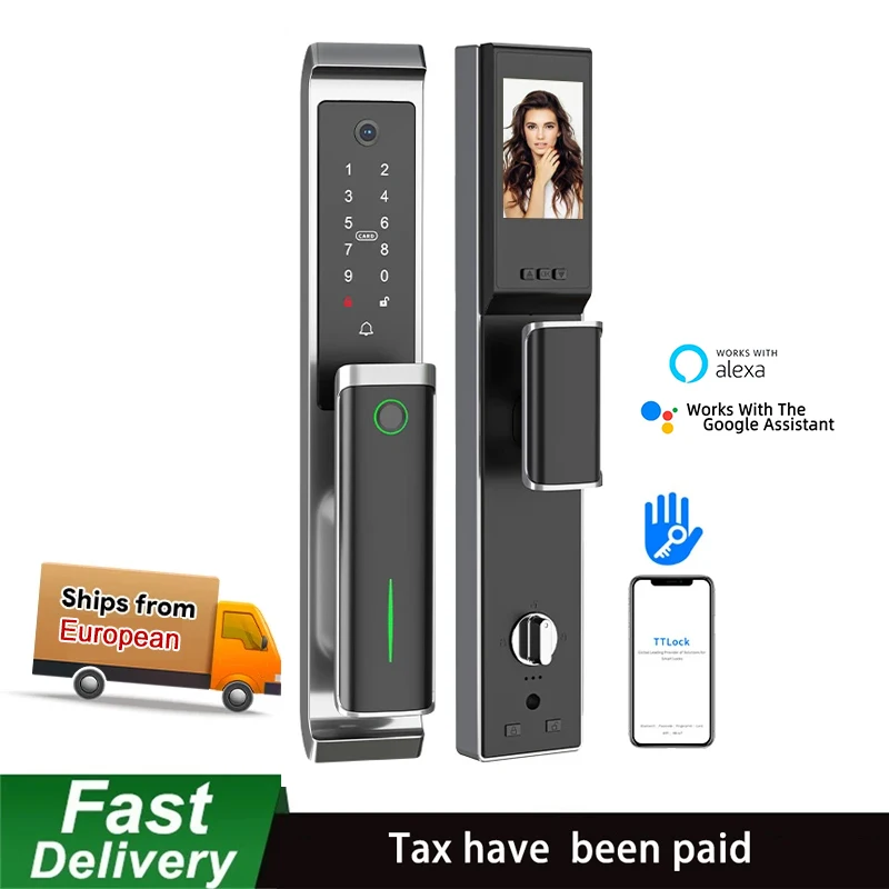 Camera-TTlock-Waterproof-Bluetooth-Wifi-Fingerprint-Smart-Lock ...