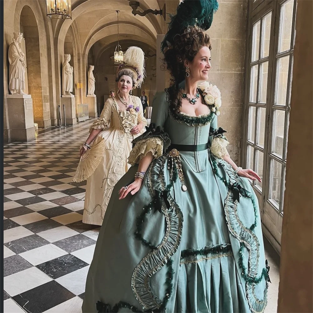 18th Century Robe A La Francaise Rococo Dress Victorian Royal Queen ...