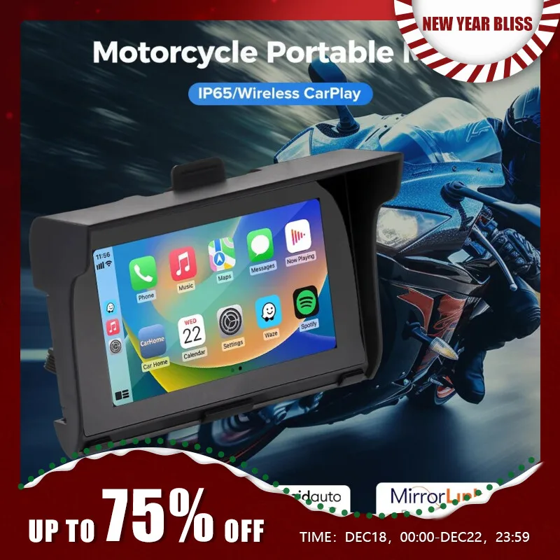 Wireless-Wired-Motorcycle-CarPlay-Android-Auto-Stereo-Radio-5-Inch ...