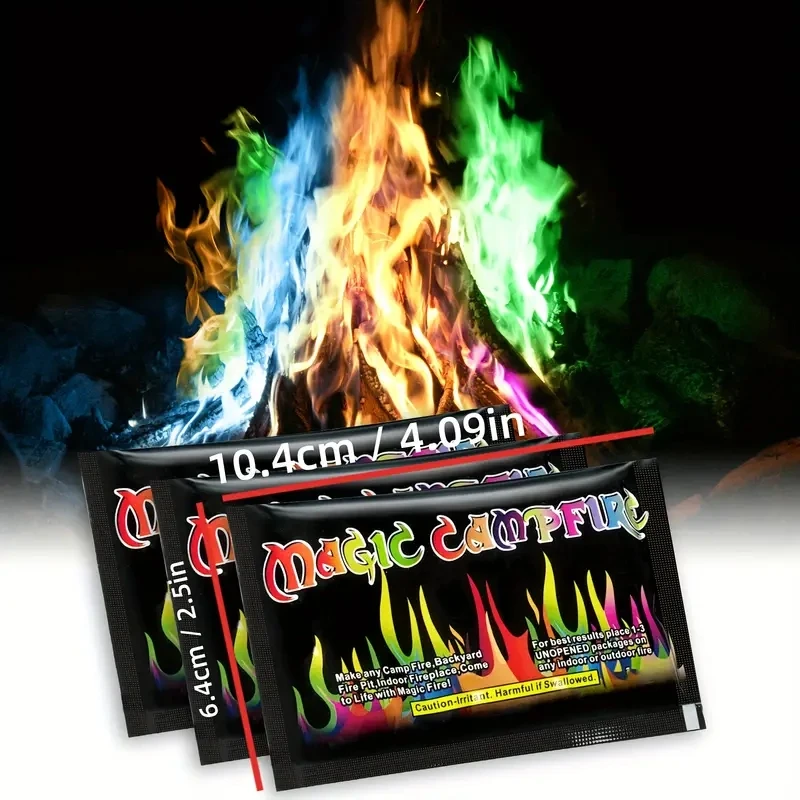 50PCS-Magic-Fire-7-Colours-Flame-Powder-Magic-Flame-Colour-Changer ...
