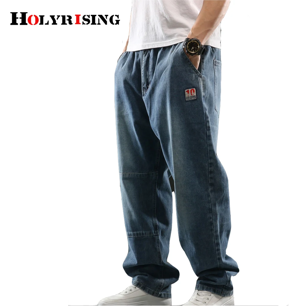 HOLYRISING-Jeans-For-Men-Full-Length-Straight-Daily-Mid-Midweight-High ...