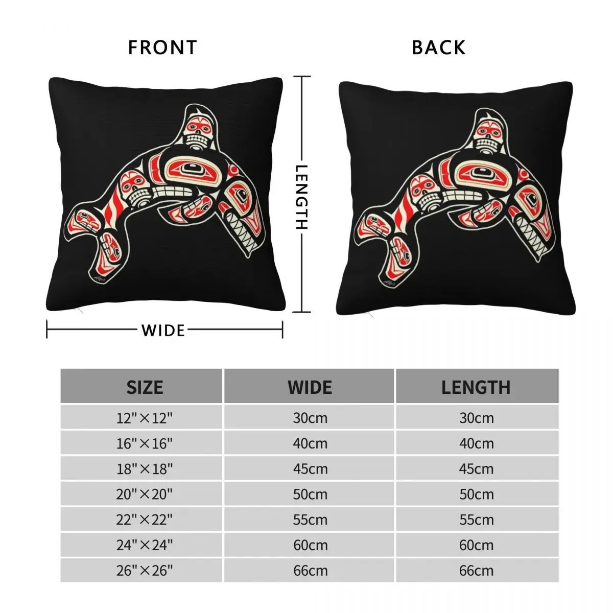 Alaskan Orca Throw Pillow Couch Cushions Plaid Sofa Decorative Sofa Cu ...