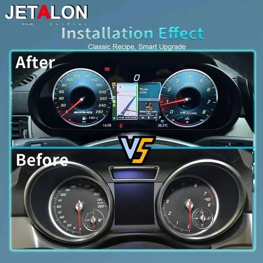 12.3inch LCD Dashboard Panel For Mercedes Benz ML GL GLE GLS W166 X166 ...