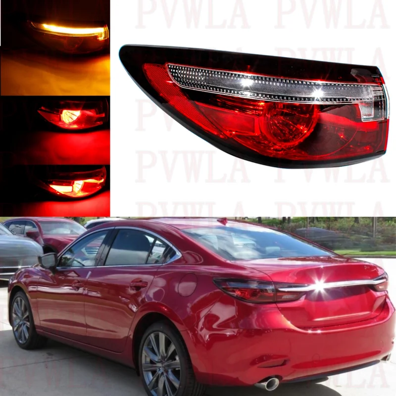 Left-Outer-Side-Tail-Light-Rear-Lamp-With-Bulbs-GRF551160B-For-Mazda-6 ...