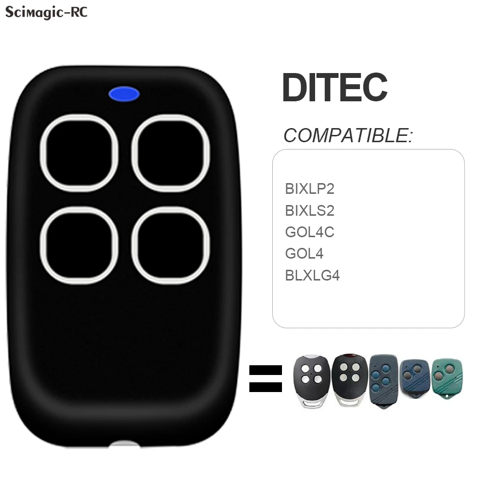 433MHZ DITEC Garage Remote Control GOL4C BIXLS2 BIXLP2 GOL4 BIXLG4 ...