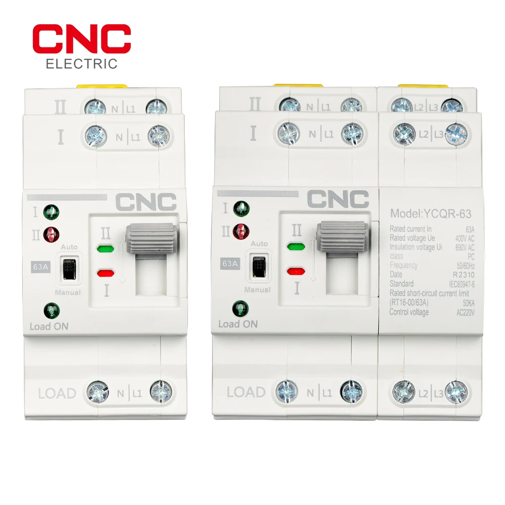 CNC-Din-Rail-2P-4P-ATS-Dual-Power-Automatische-Omschakelaar-Elektrische ...