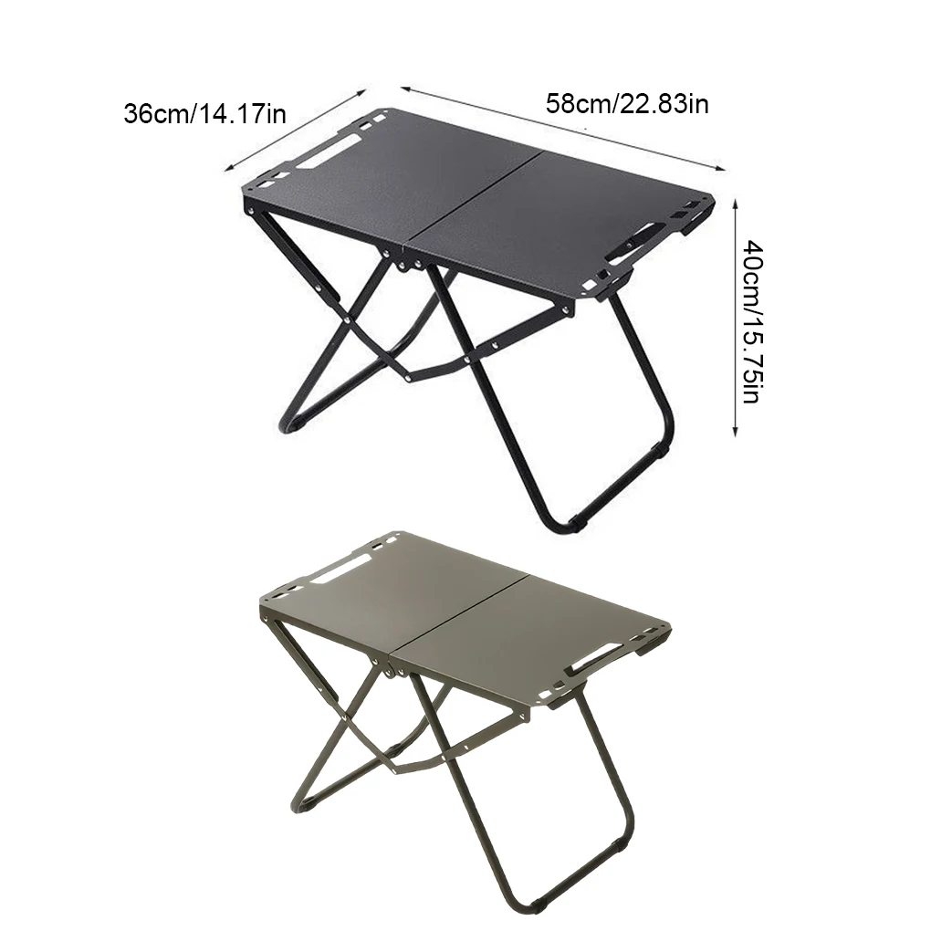 Portable camping table picnic table beach tables edge hollowing for ...