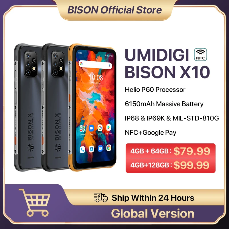 UMIDIGI-tel-fono-inteligente-BISON-X10-versi-n-Global-Smartphone-con ...