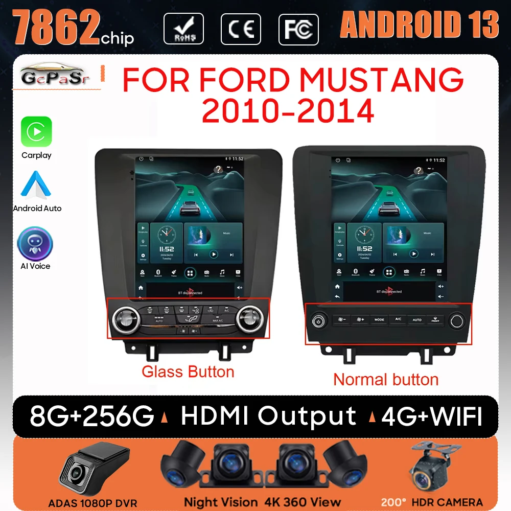Android-Car-Radio-9-7-Inch-For-Ford-Mustang-2010-2014-Tesla-Style ...