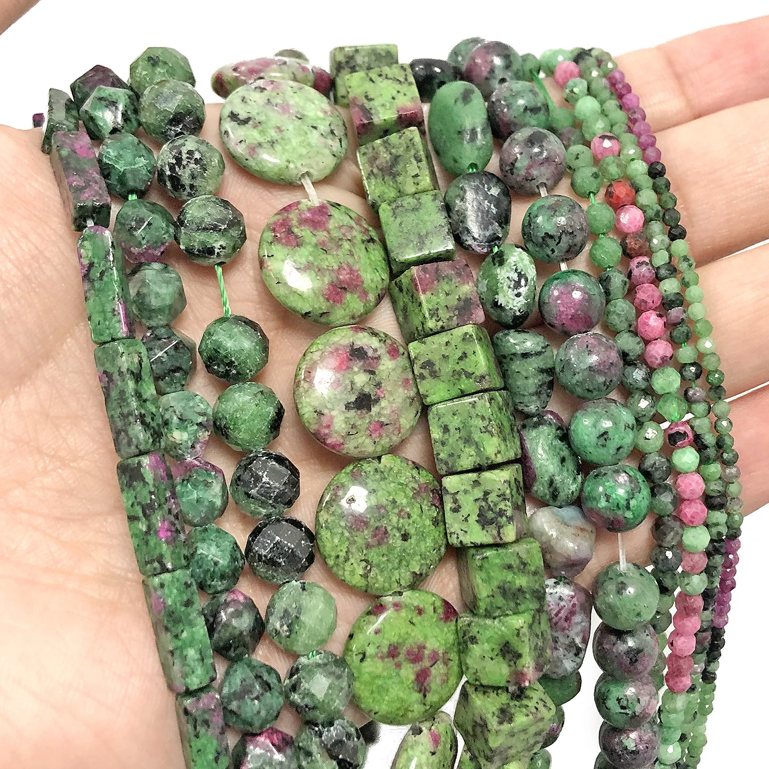 Faceted-Ruby-Natural-Stone-Irregular-Shape-Spacer-Beads-Wholesale-For ...