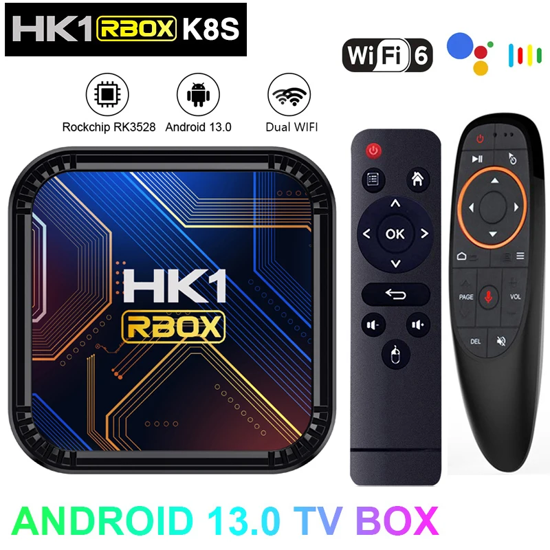 HK1-RBOX-K8S-Android-13-RK3528-Smart-TV-Box-5G-Dual-Wifi-4G-64G-TVBOX ...