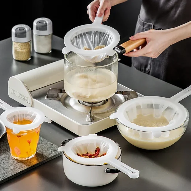 200 Mesh Kitchen Strainer Mesh Filter Sieve Food Strainer Nylon Mesh ...