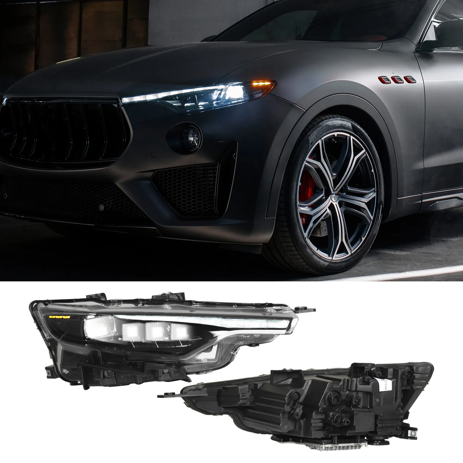 Upgrades-New-Adaptive-Matrix-Full-LED-Headlights-For-Maserati-Levante ...