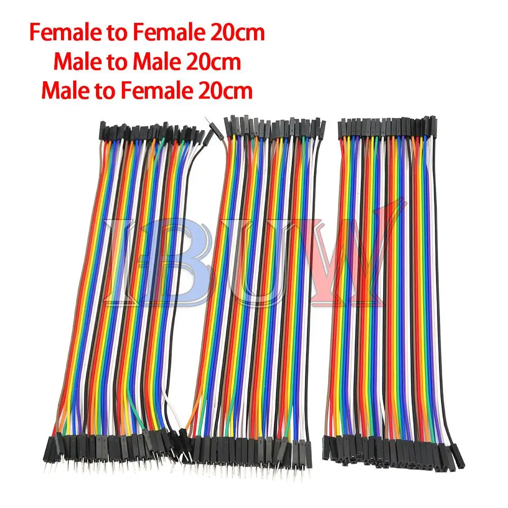 Cabo-Dupont-para-Arduino-Masculino-e-Feminino-Jumper-Wire-Kit-DIY-10cm ...
