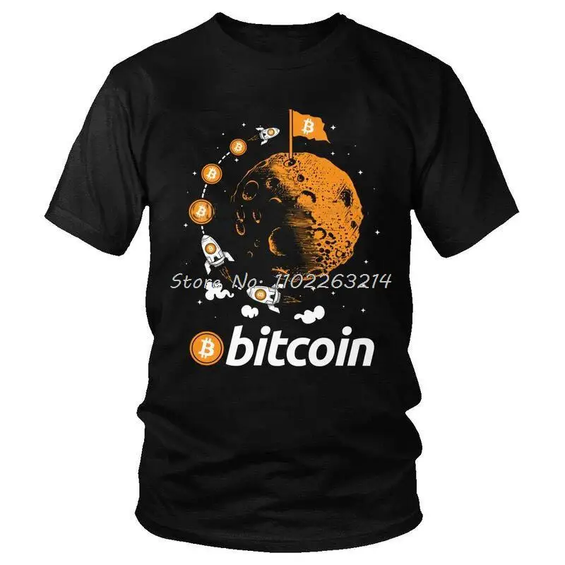 Bitcoin-To-The-Moon-T-Shirt-Men-Short-Sleeve-100-Cotton-T-shirts-Funny ...