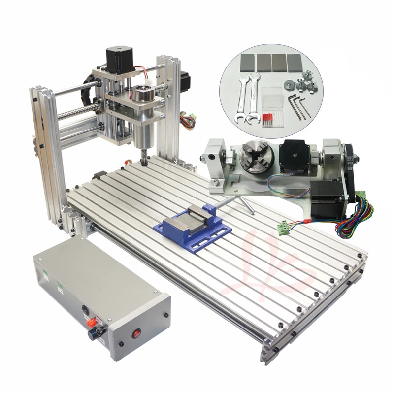 5 Axis Mini CNC 3060 Milling Drilling Machine DIY 6030 USB Port Mach3 ...