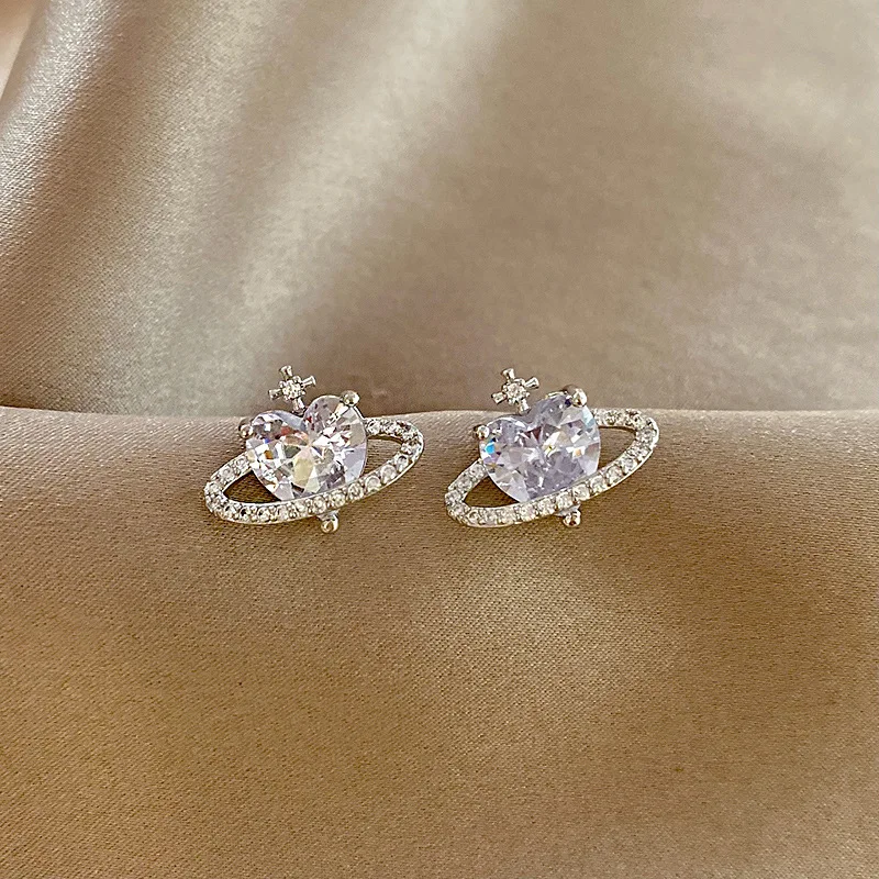 Uilz-Corea-del-Sur-simple-Planet-love-Sra-diamantes-de-agua-pendientes ...