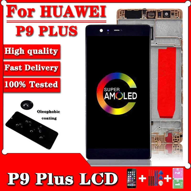 5-5-Super-AMOLED-Lcd-For-Huawei-P9-Plus-LCD-Display-Touch-Screen-Panel ...