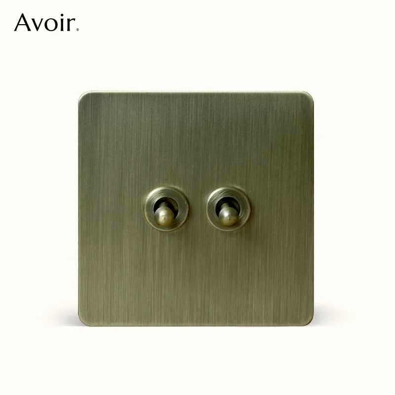 Avoir-Bronze-Retro-Lever-Switch-2-Way-Stainless-Steel-Wall-Electric ...