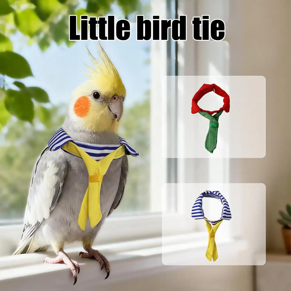 Parrot Tie Adjustable Birds Necktie Parrot Necktie with Lapel Cute ...