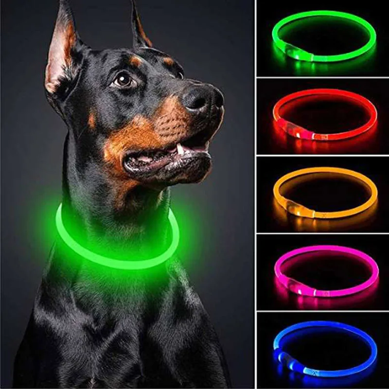 LED-Pet-Luminous-Collar-USB-Charging-Collar-Night-Safety-Flashing-Glow ...