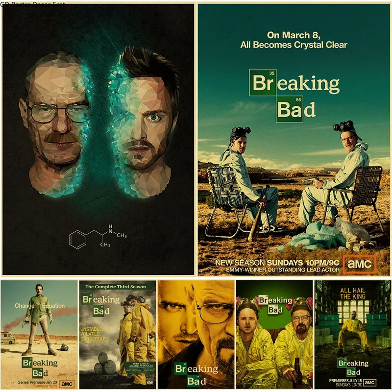 Classic-TV-Show-Breaking-Bad-Retro-Poster-Kraft-Paper-Posters-DIY ...