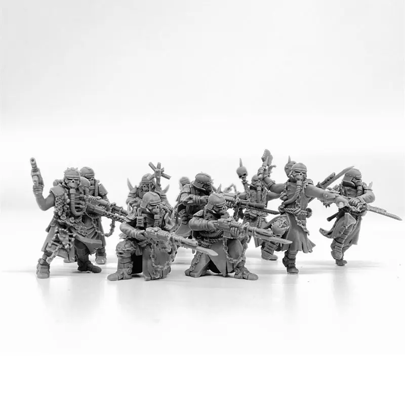 10Pcs-Renegade-Death-Squad-Heretics-Soldiers-Resin-Model-Miniature ...