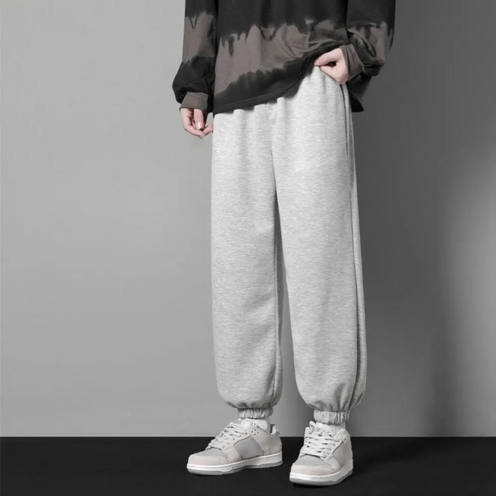 Korean Style Fashion Sweatpants New Summer Spring Light Gray Baggy Wide ...