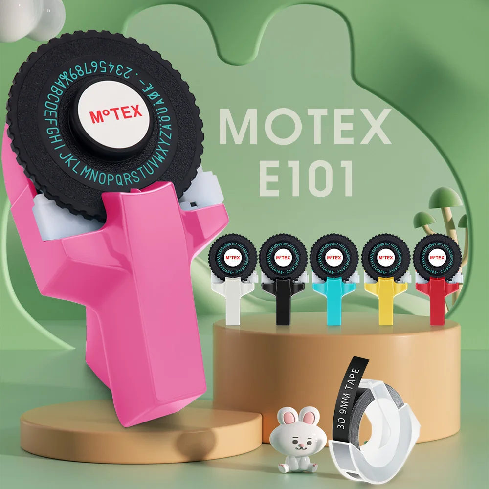 Motex máquina de etiquetado con cinta de etiquetas 3D, máquina de grabado en relieve Motex E101 ...