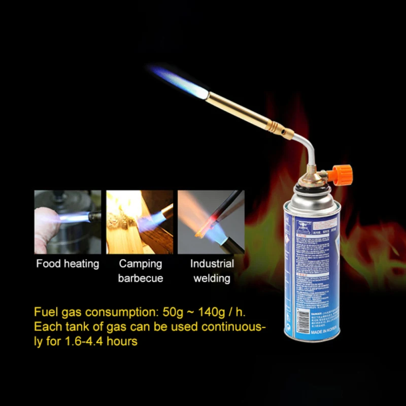 BBQ-Flame-Welding-Burner-Waterproof-Gas-Torch-Flame-Gun-Blowtorch ...