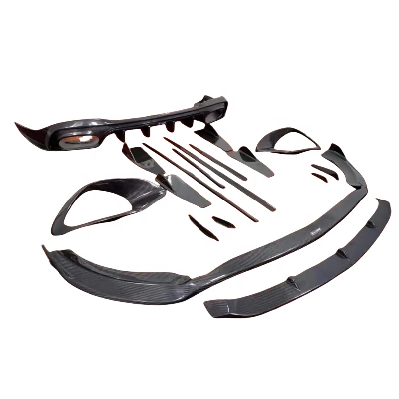 For-W118-CLA45S-AMG-TAKD-Style-Dry-Carbon-Fiber-Front-Lip-Rear-diffuser ...