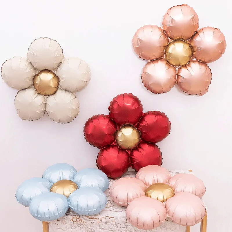 Globos-de-pel-cula-de-aluminio-de-flores-mate-para-beb-suministros-de ...