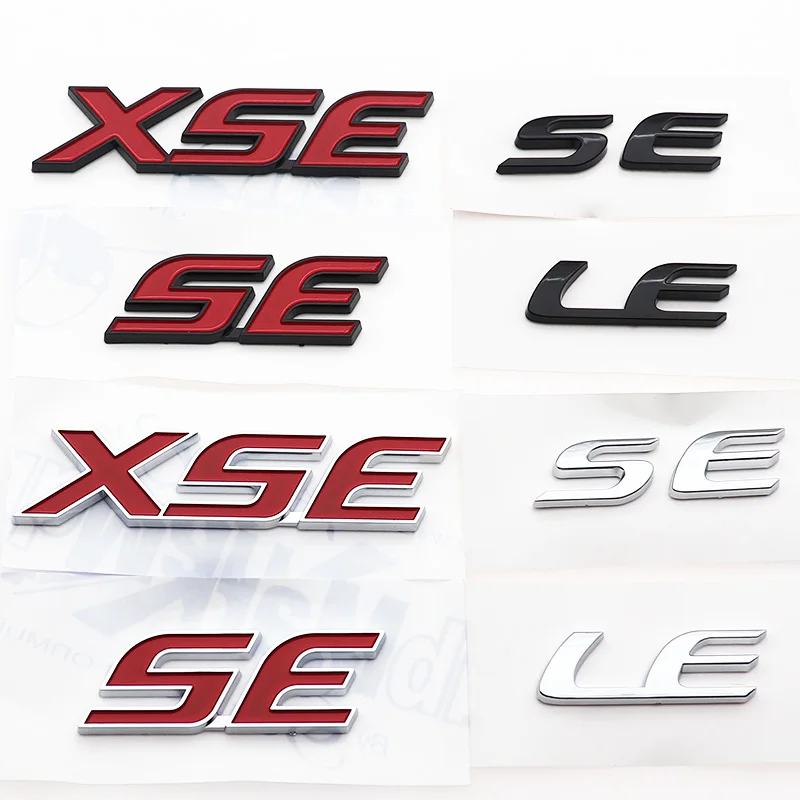 1pcs-3D-ABS-SE-LE-XSE-Car-logo-letter-sticker-Rear-Bumper-tail-door ...